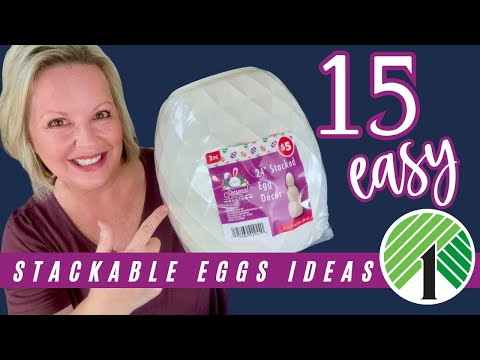57 Dollar Tree Stackable Eggs for Budget-Friendly DIY Easter ...