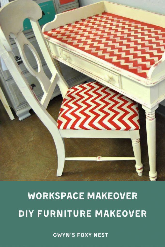 "Call Me Hogs" DIY Workspace Desk Makeover - Gwyn's Foxy Nest