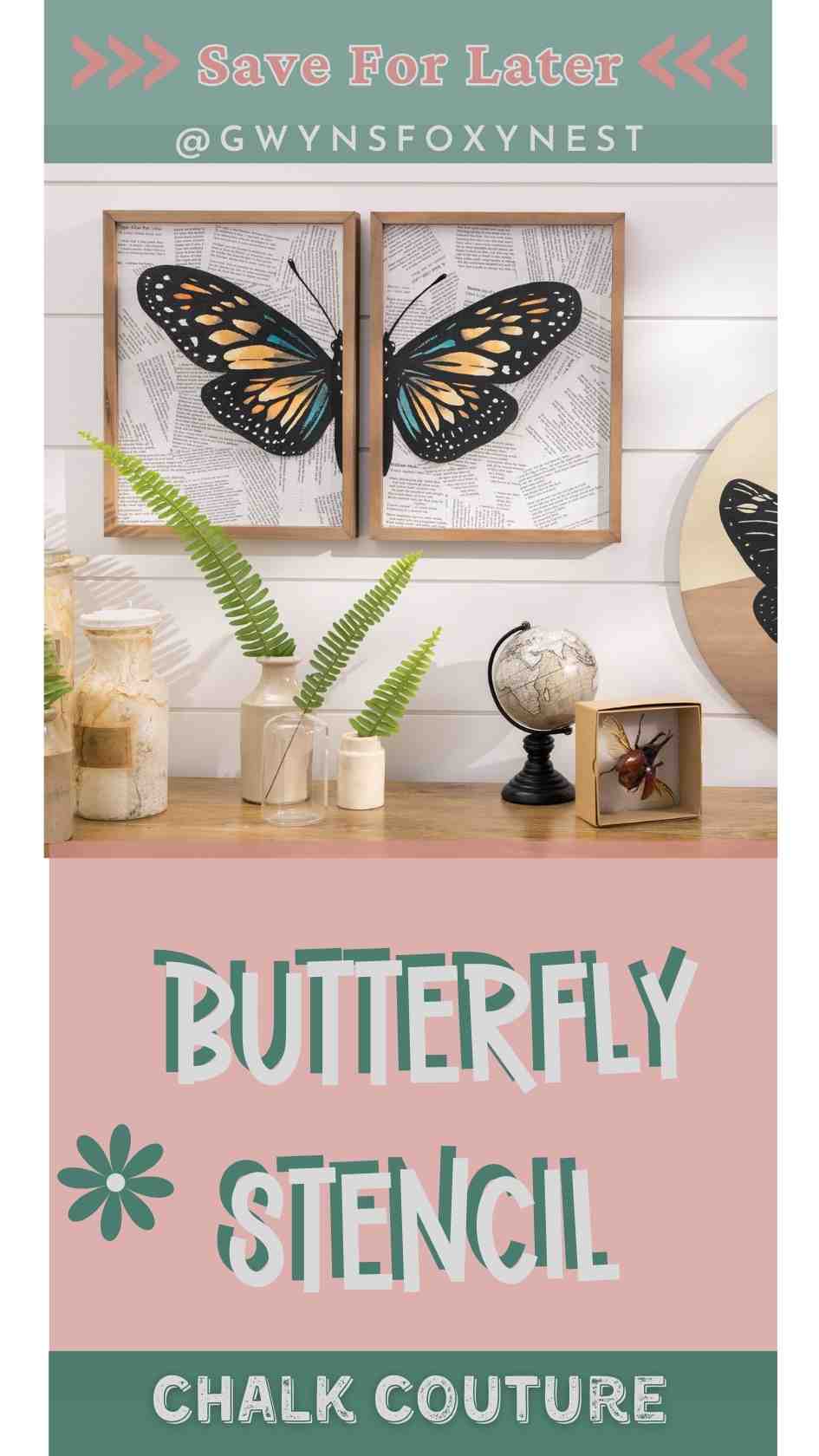 Easy Chalk Couture Butterfly Stencil 2025