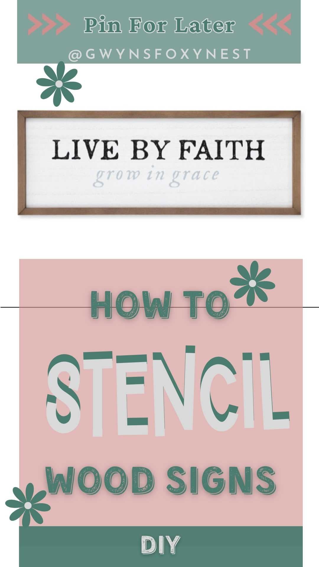 Stencil Wood Signs with Christian Scripture Stencils - A Step-by-Step ...