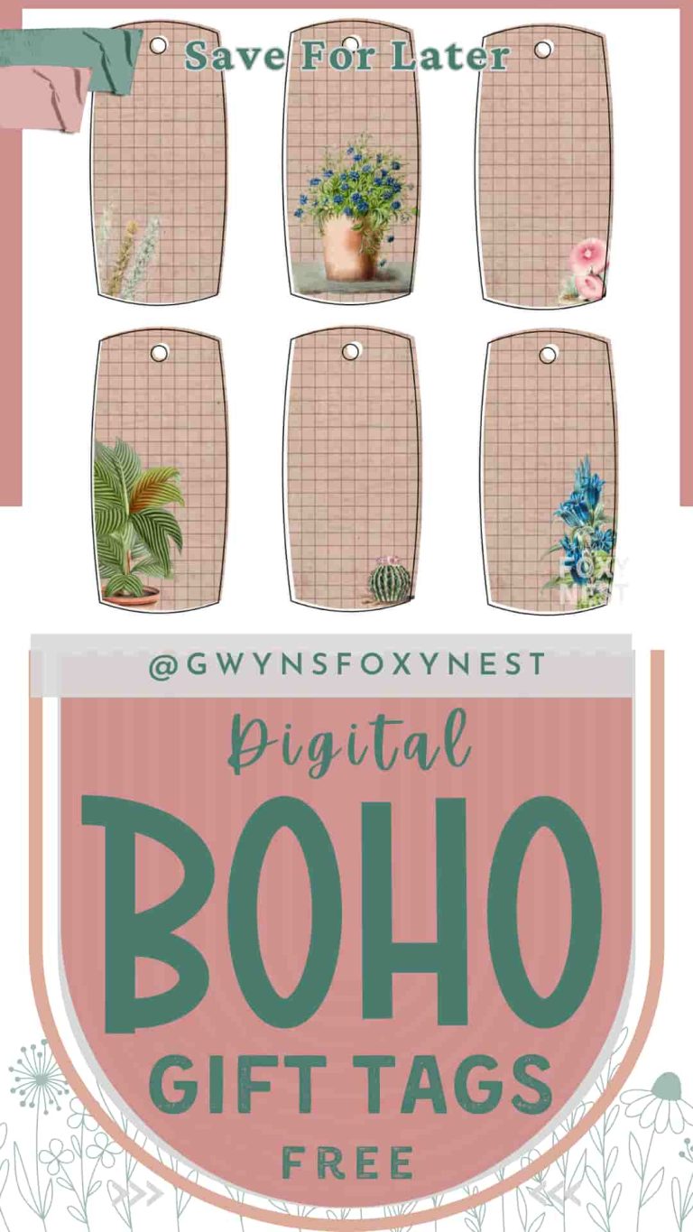 Creative Crafting with Free Printables Boho Gift Tags 2025